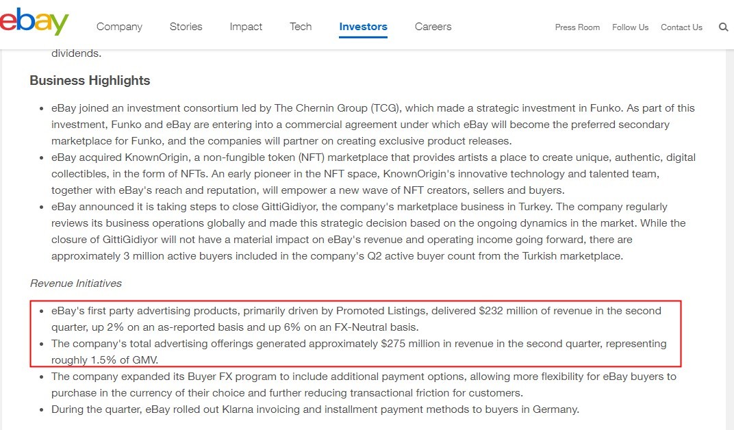 eMarketer：eBay广告获北美最佳零售广告平台 | 零壹电商