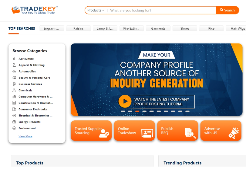 TradeKey-全球B2B外贸平台 | 零壹电商