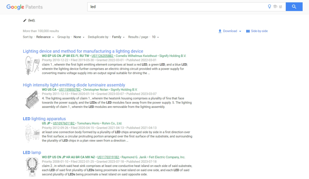Google Patents-谷歌专利搜索引擎 | 零壹电商