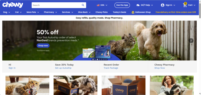 Chewy宠物电商官网(Chewy宠物电商平台简介) | 零壹电商