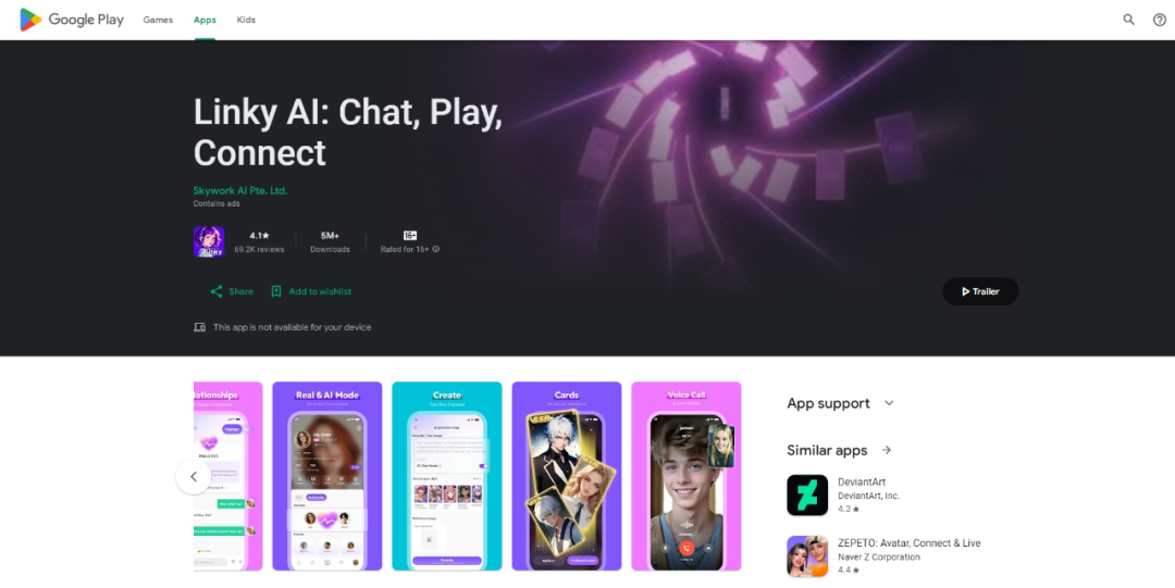 Linky AI-虚拟角色聊天机器人 | 零壹电商